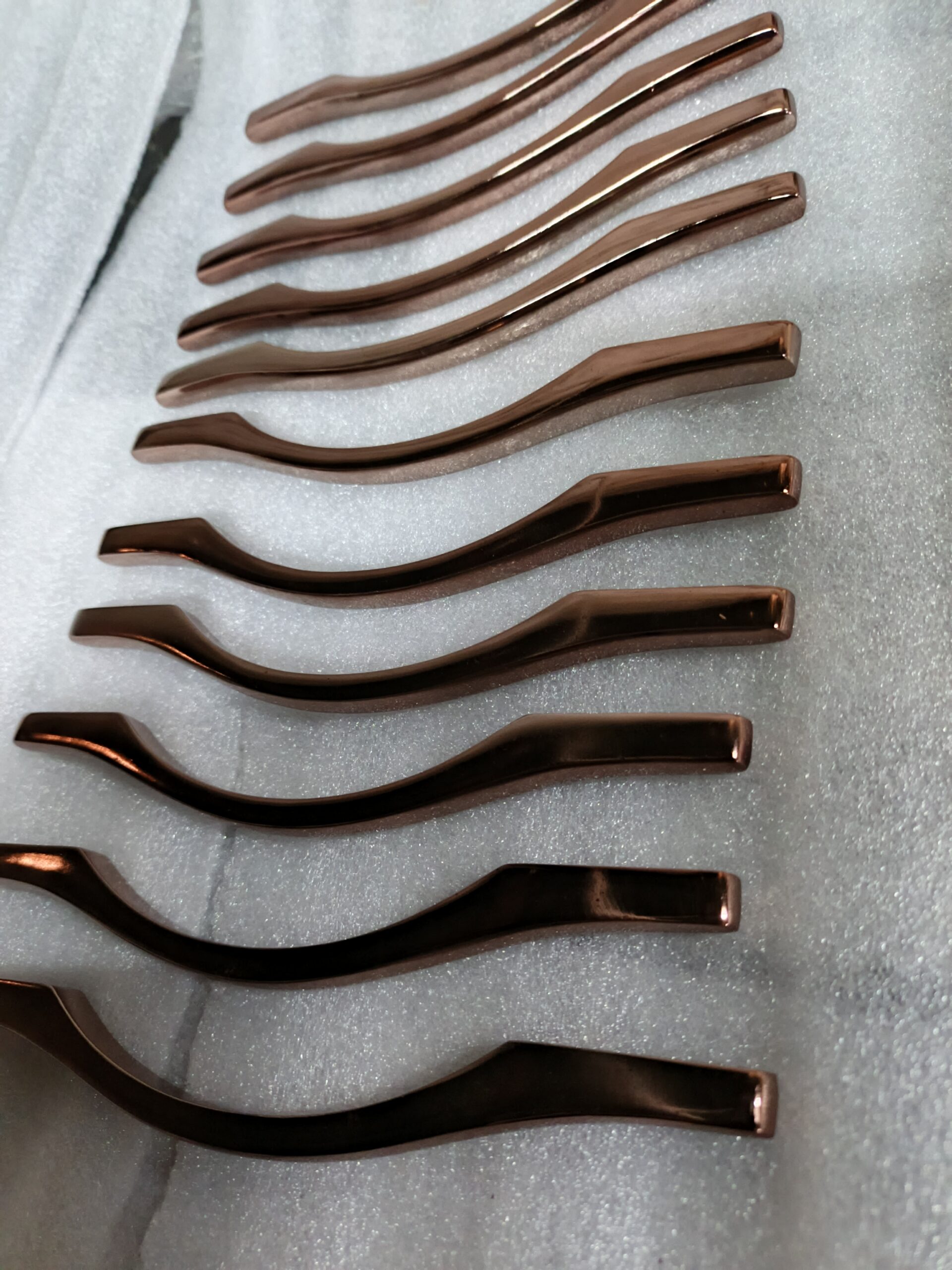 Rose Gold Coating Delhi: Brass Handles | NK Electroplating